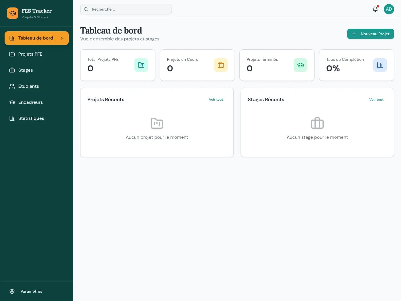 Fes Student Project Tracker