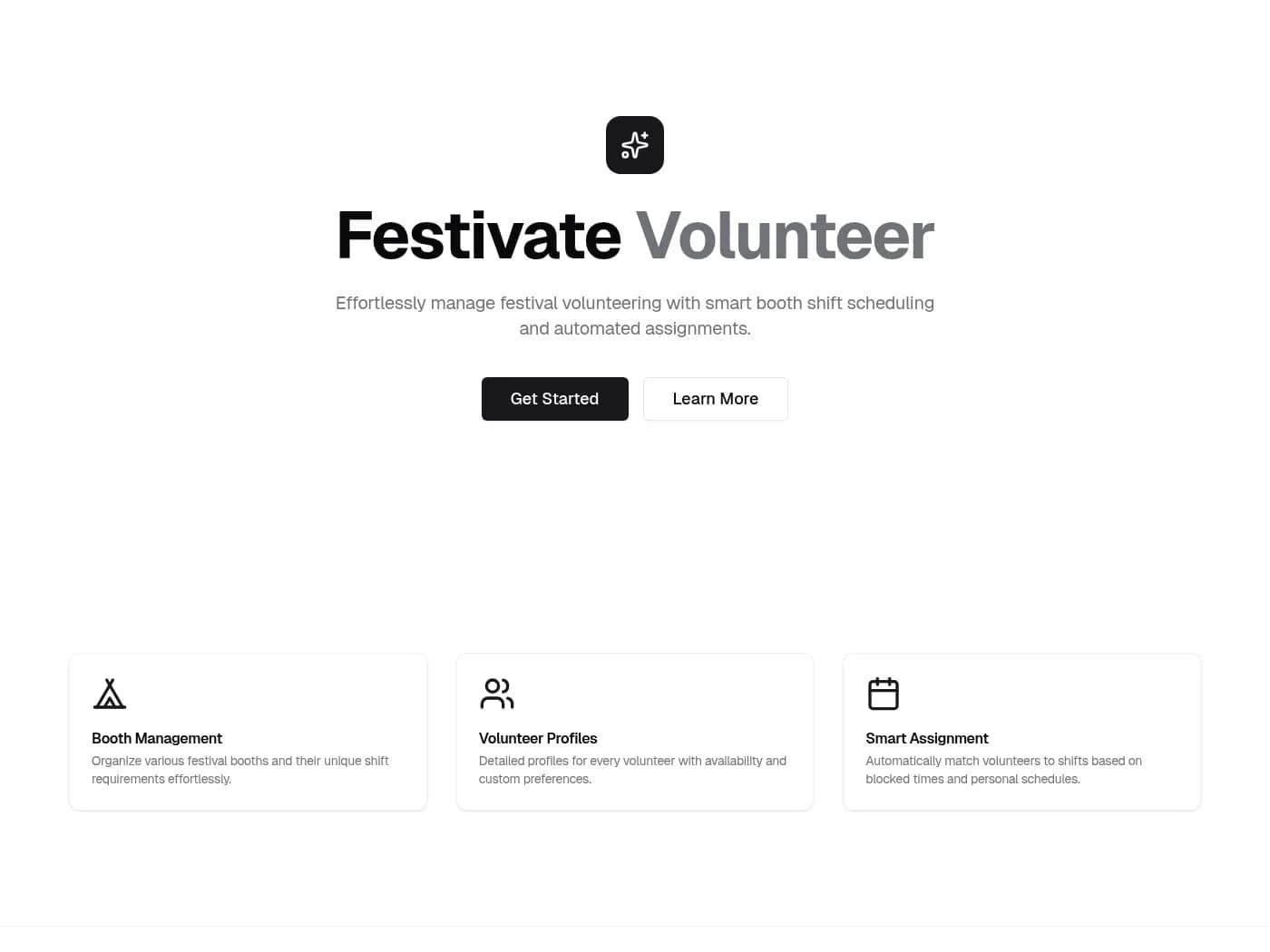 Festivate Volunteer Manager