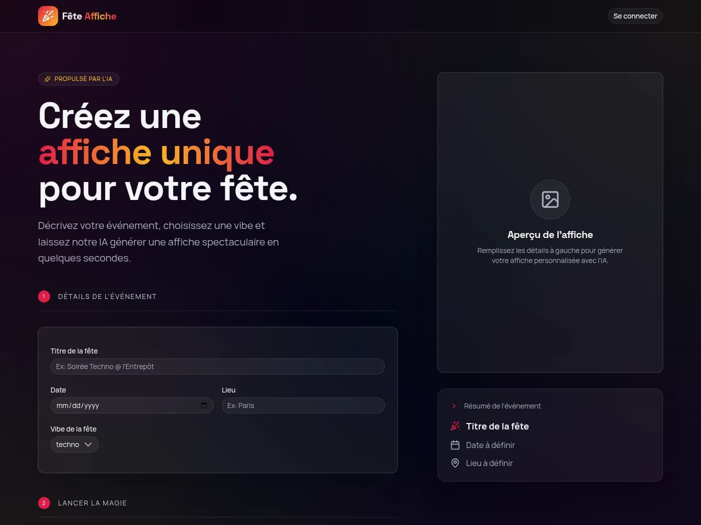 Fête Affiche Creator
