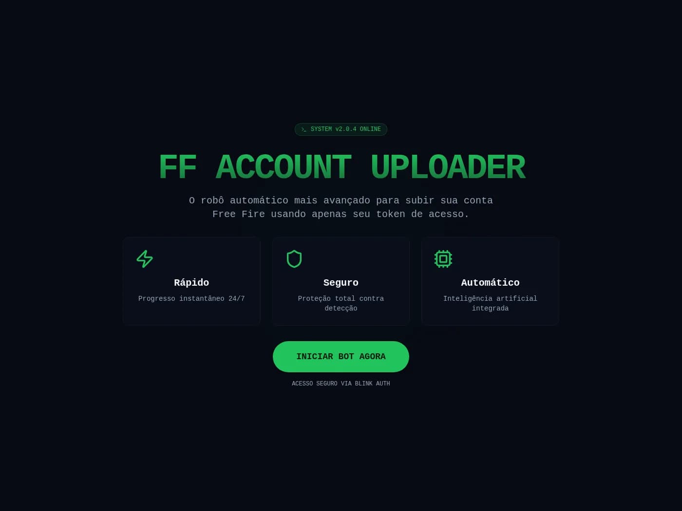 FF Account Uploader Bot