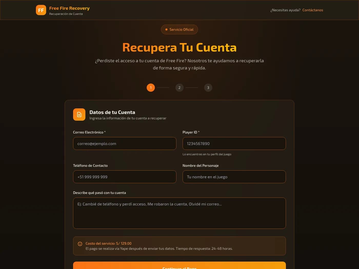 Free Fire Account Recovery