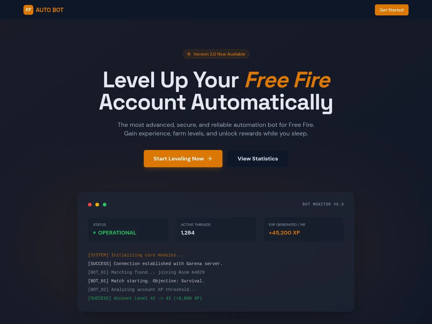 FF Auto Level Bot