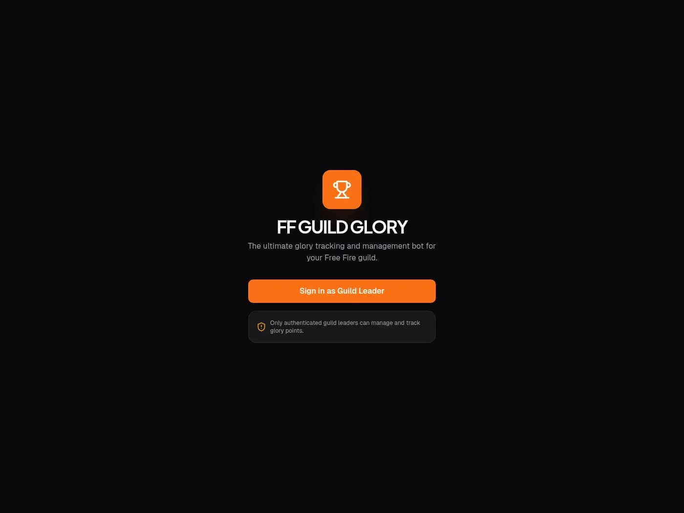 Glory Bot for FF Guild