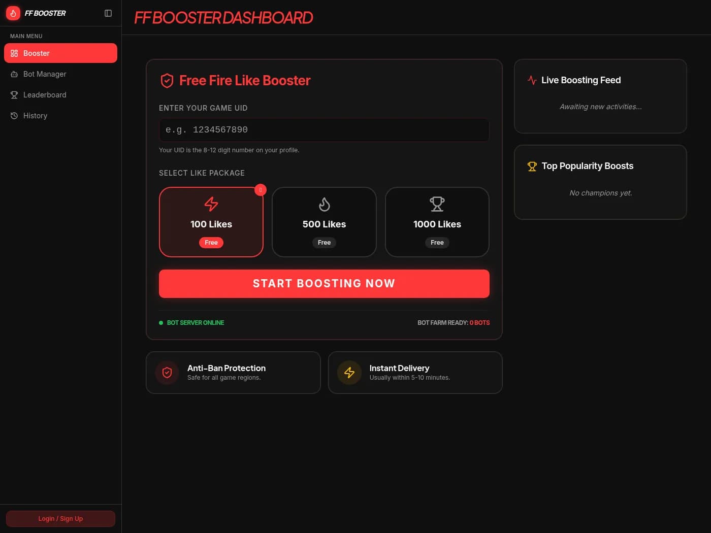 FF Like Booster Bot