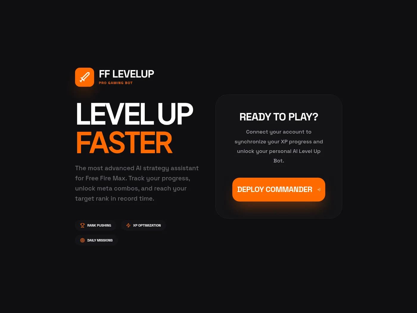 Free Fire Max Level Up