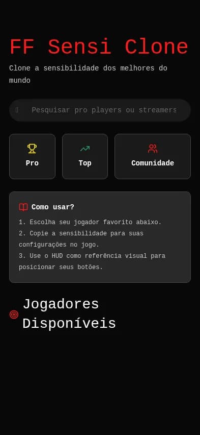 Free Fire Sensitivity Cloner