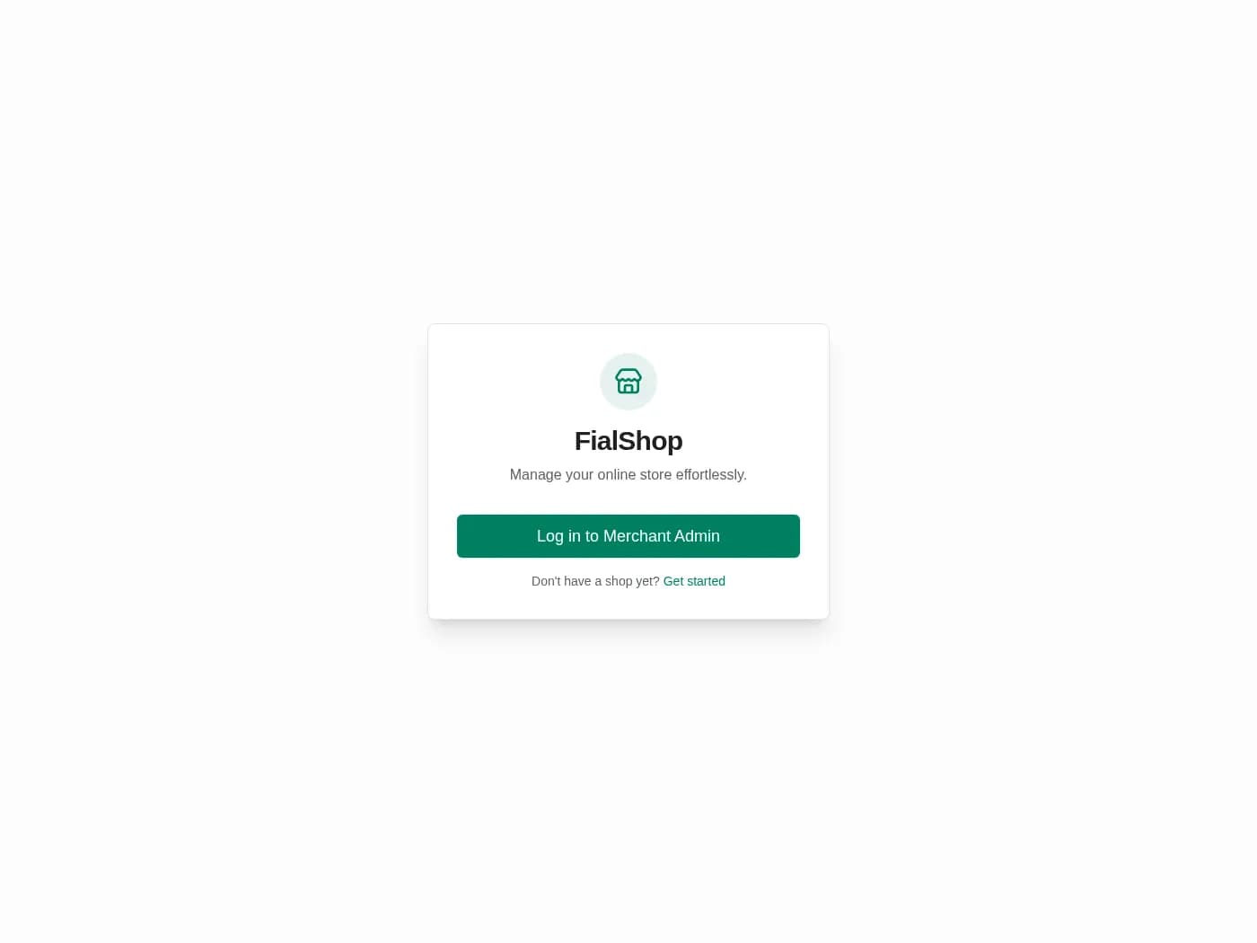 FialShop E-Commerce Builder