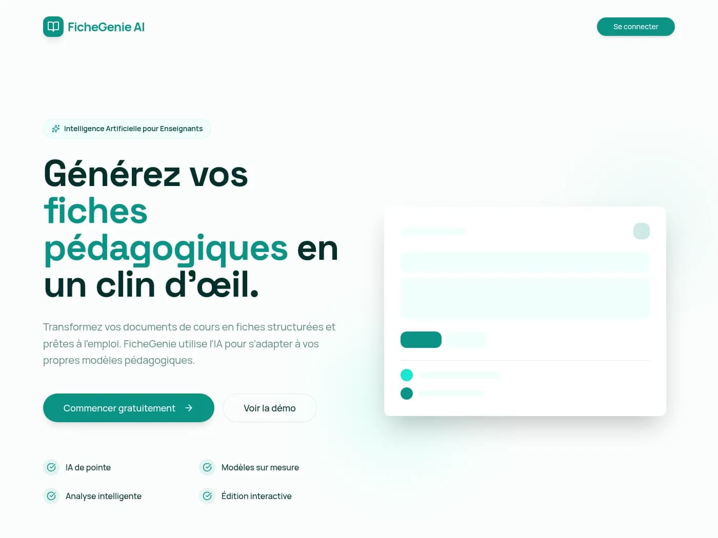 FicheGenie AI App