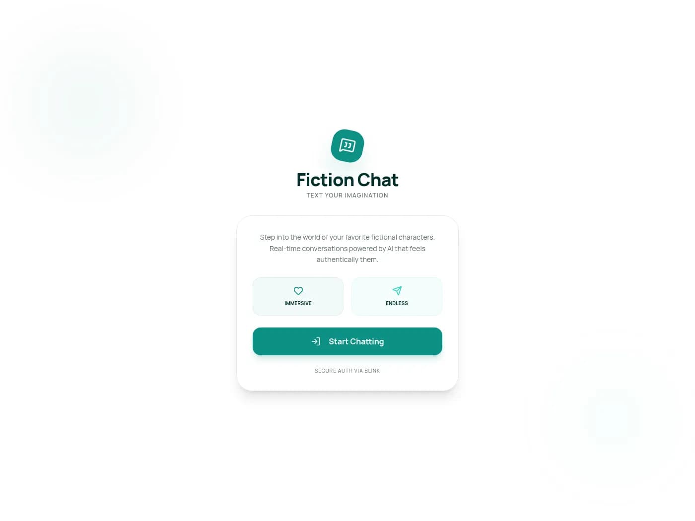 Fictional Text Chat