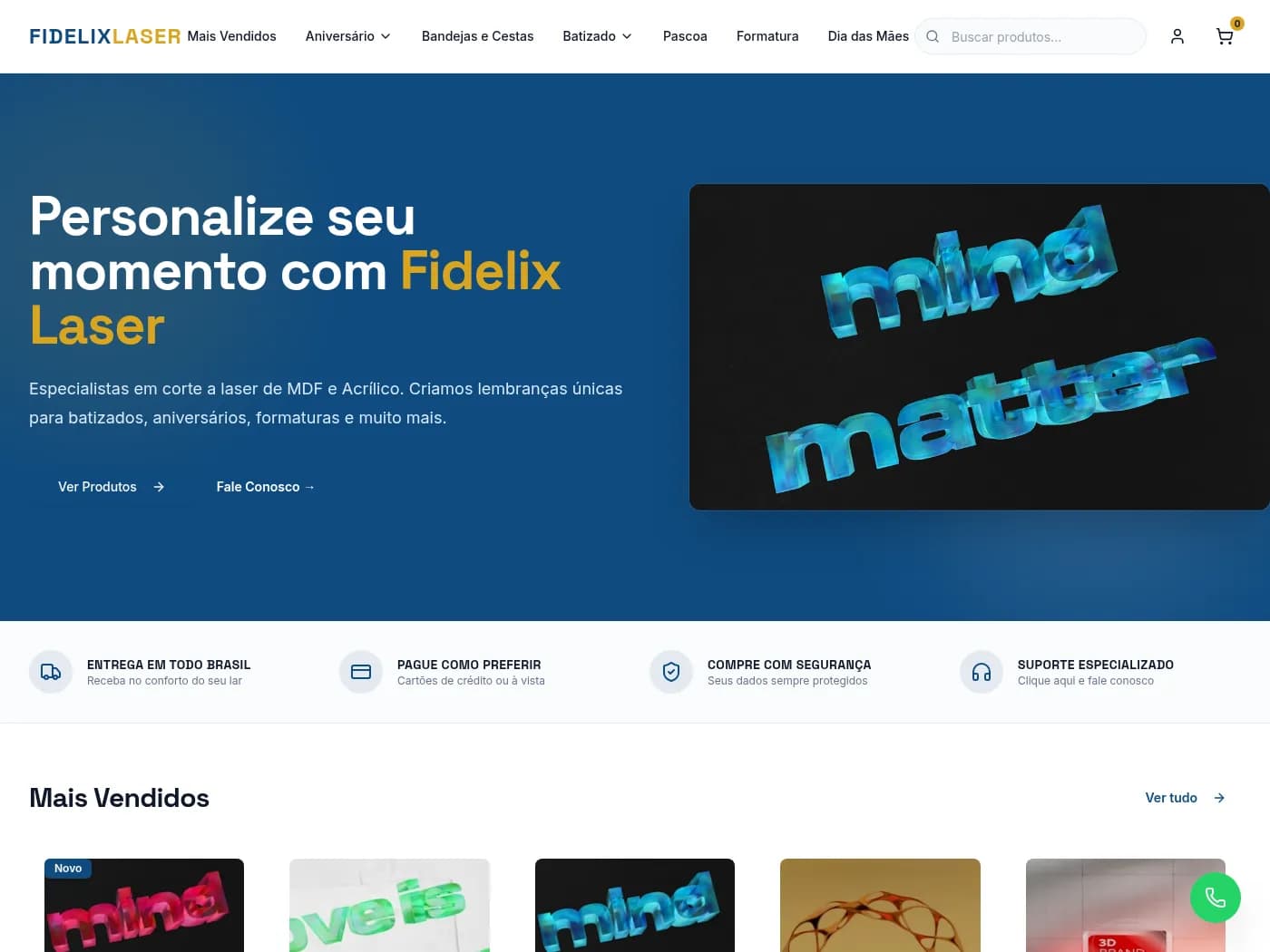 Fidelix Laser Website