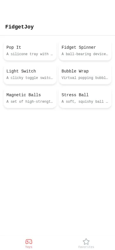 FidgetJoy Mobile