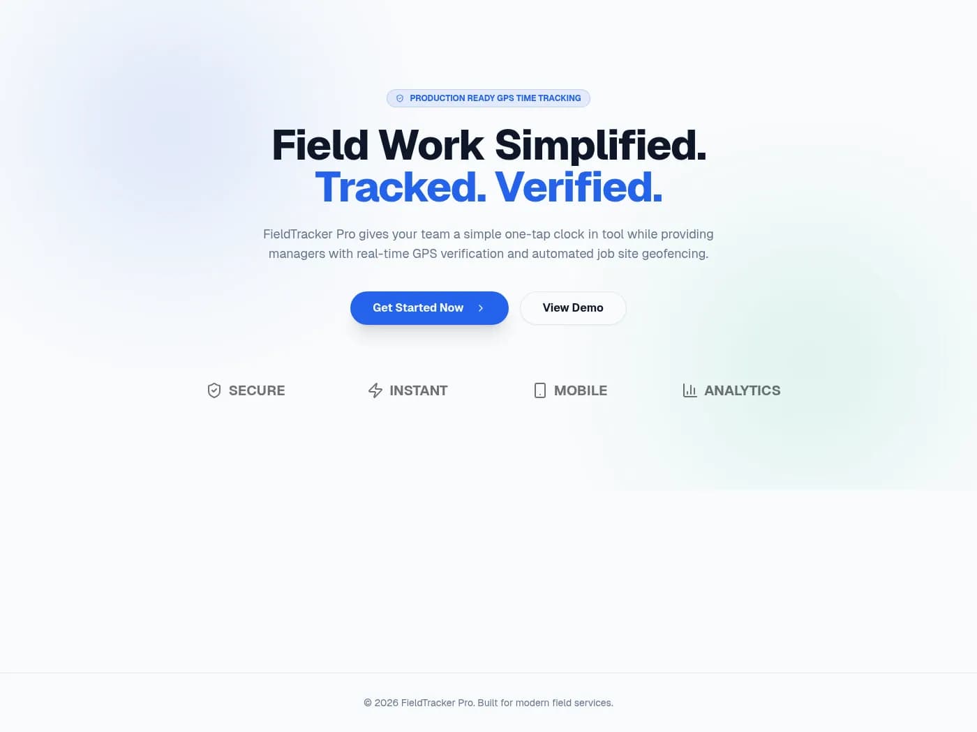 Field Time Tracker Pro