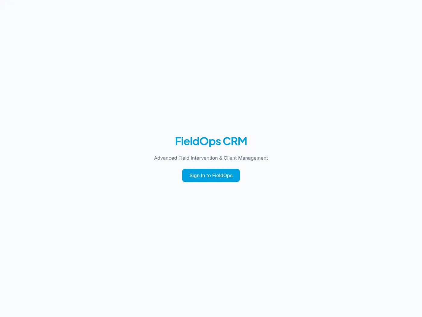 FieldOps CRM