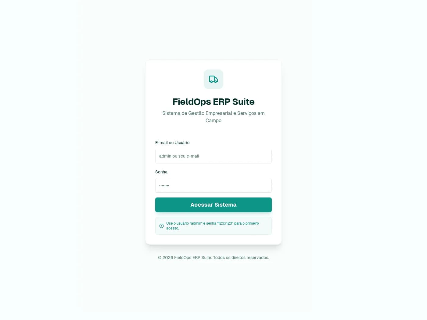 FieldOps ERP Suite