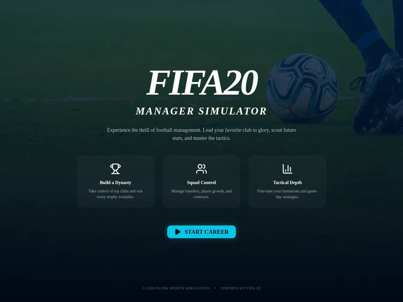 FIFA 20 Manager Sim