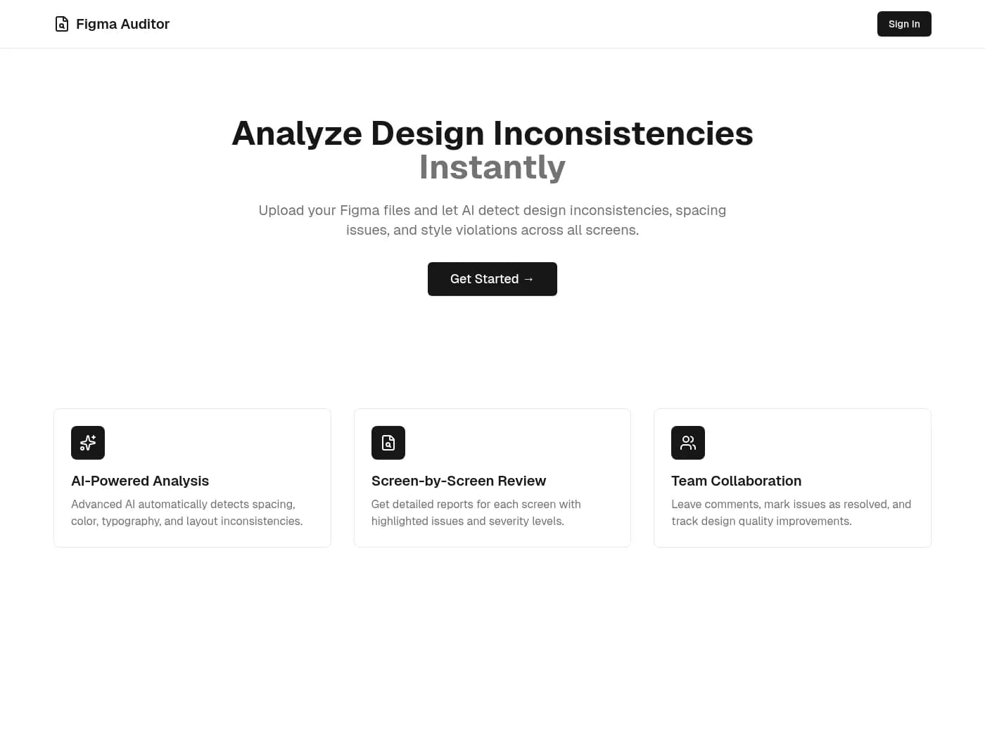 Figma Auditor Dashboard
