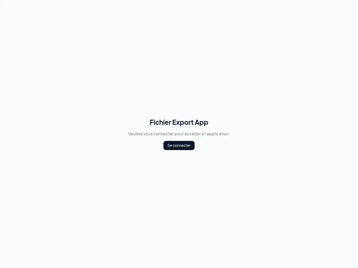 Fichier Export App