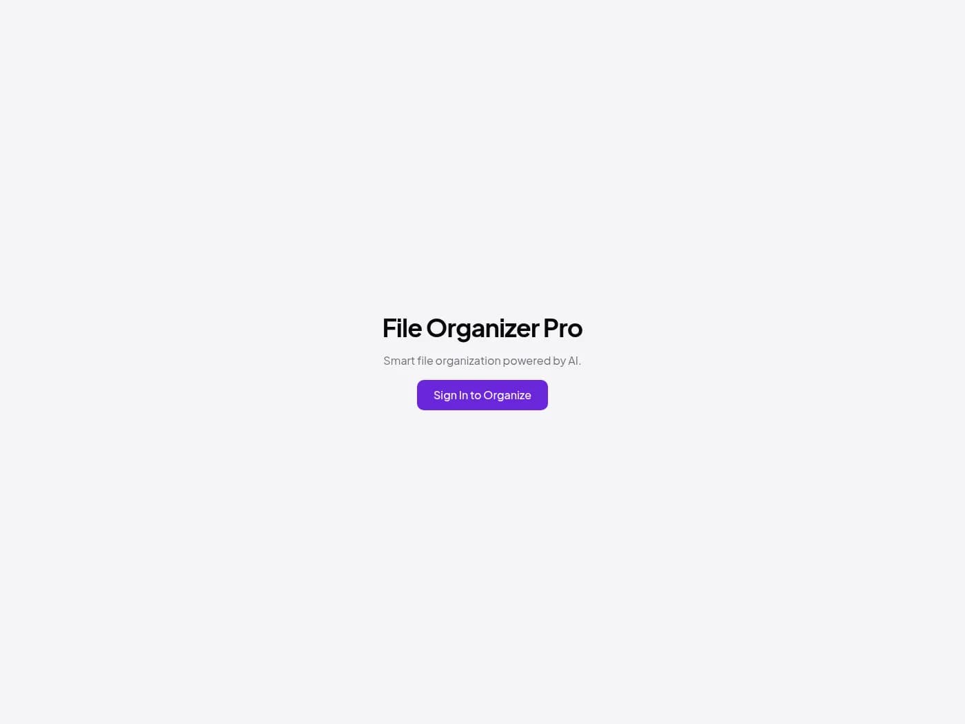 File Organizer Pro