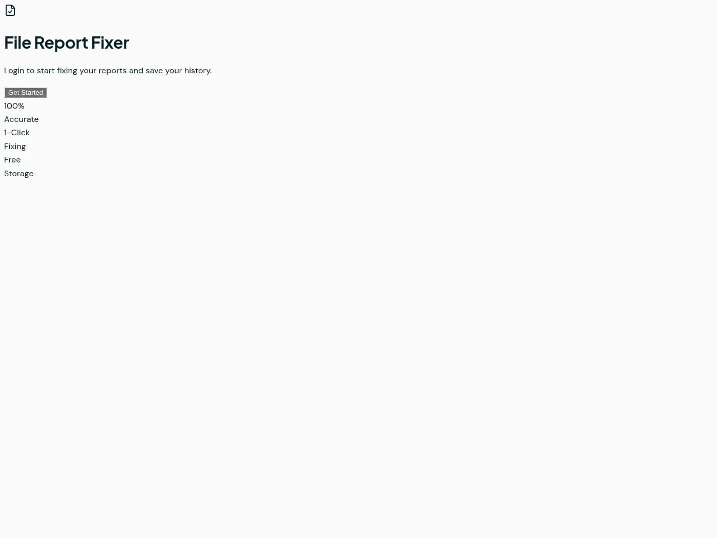 File Report Fixer