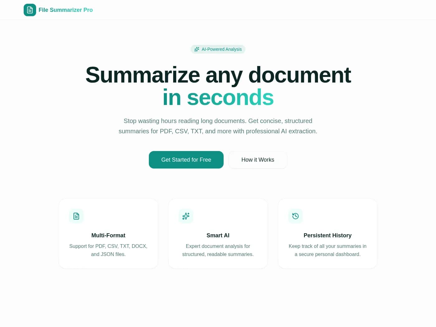 File Summarizer Pro