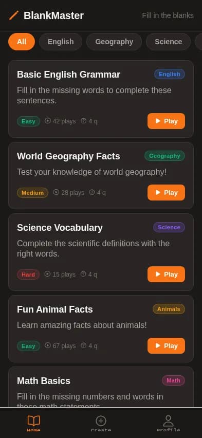 BlankMaster App