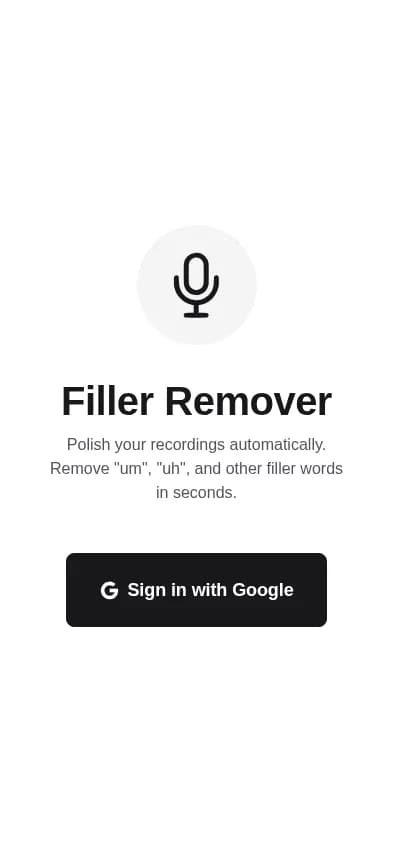 Filler Remover App
