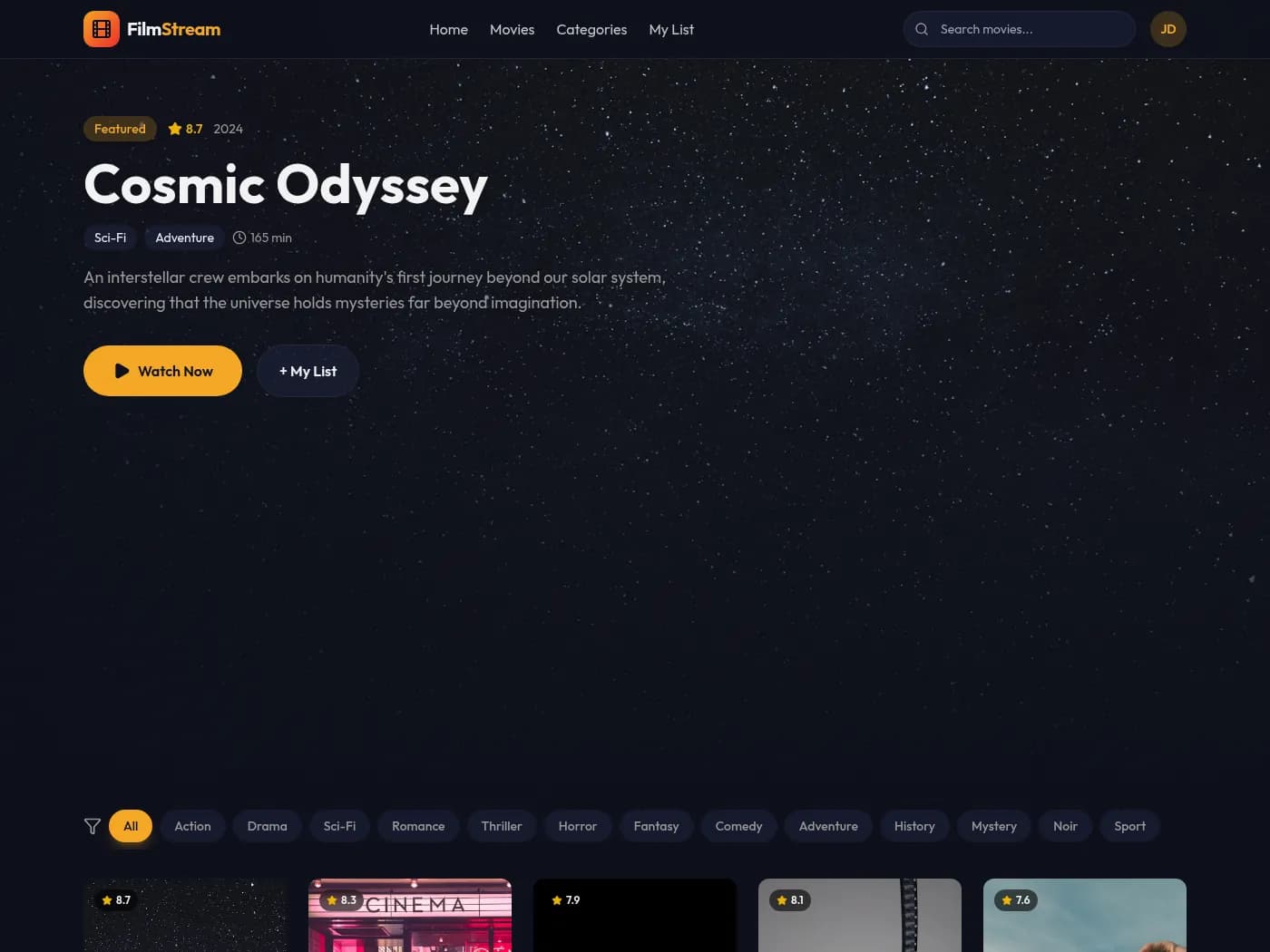 FilmStream Hub