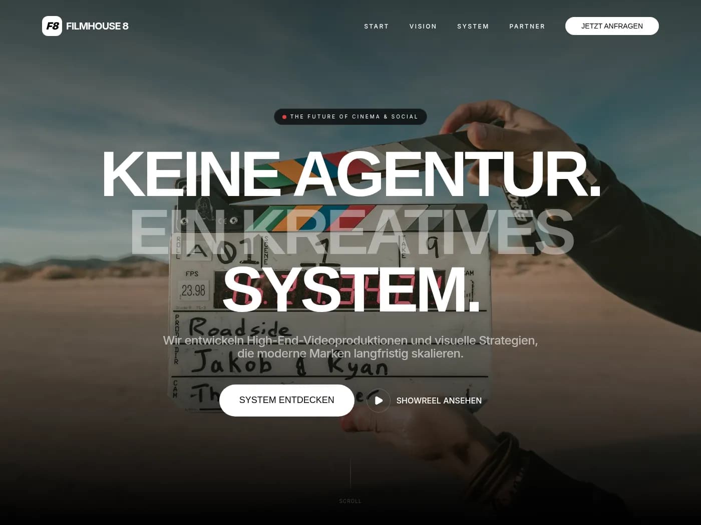 FILMHOUSE 8 Landing Page