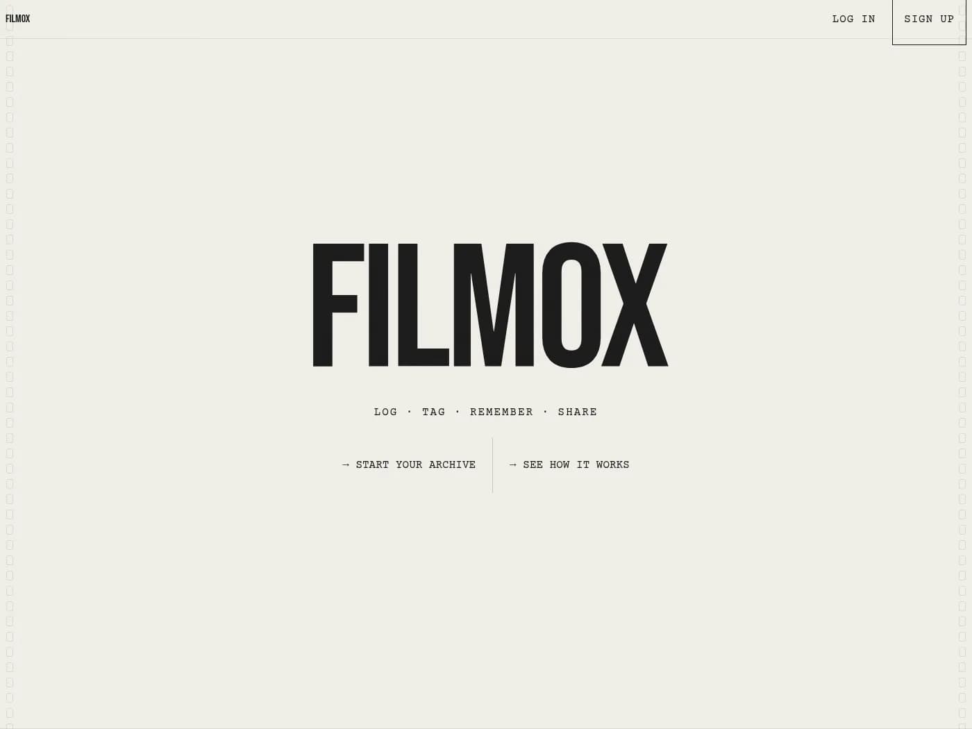 FILMOX Landing Page