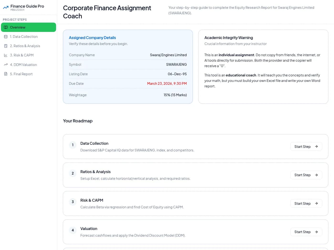 Finance Assignment Guide Pro