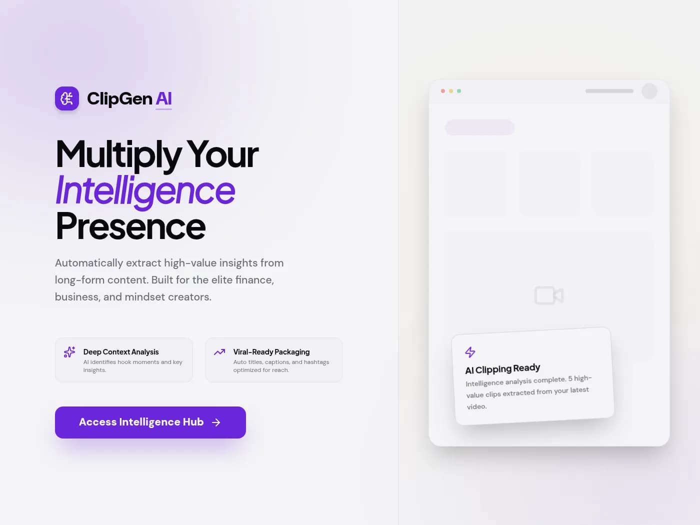 ClipGen Finance AI