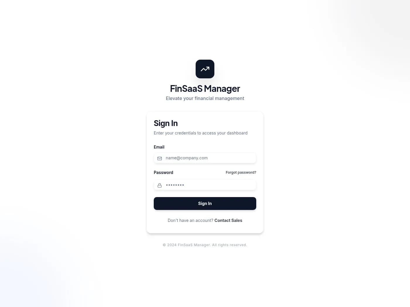 FinSaaS Manager