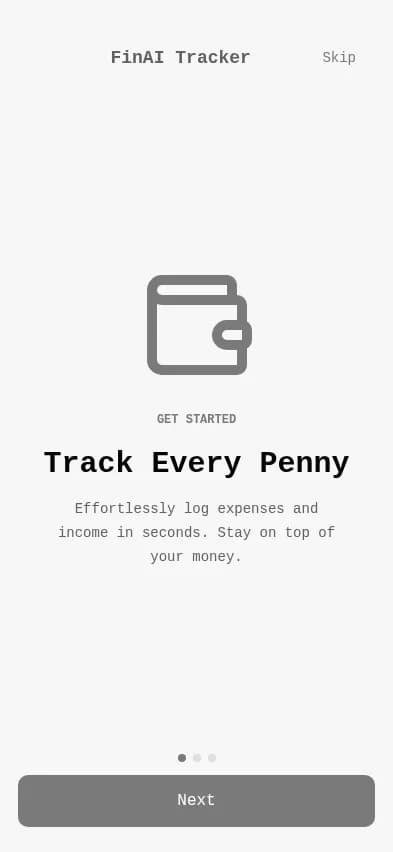 FinAI Tracker