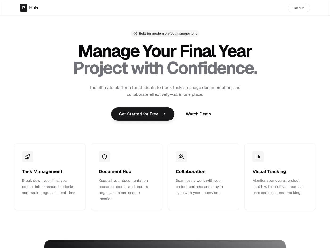 Final Year Project Hub
