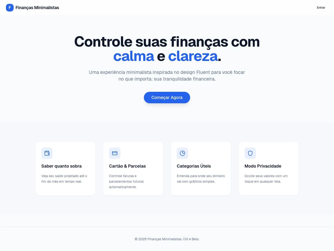 Finanças Minimalistas