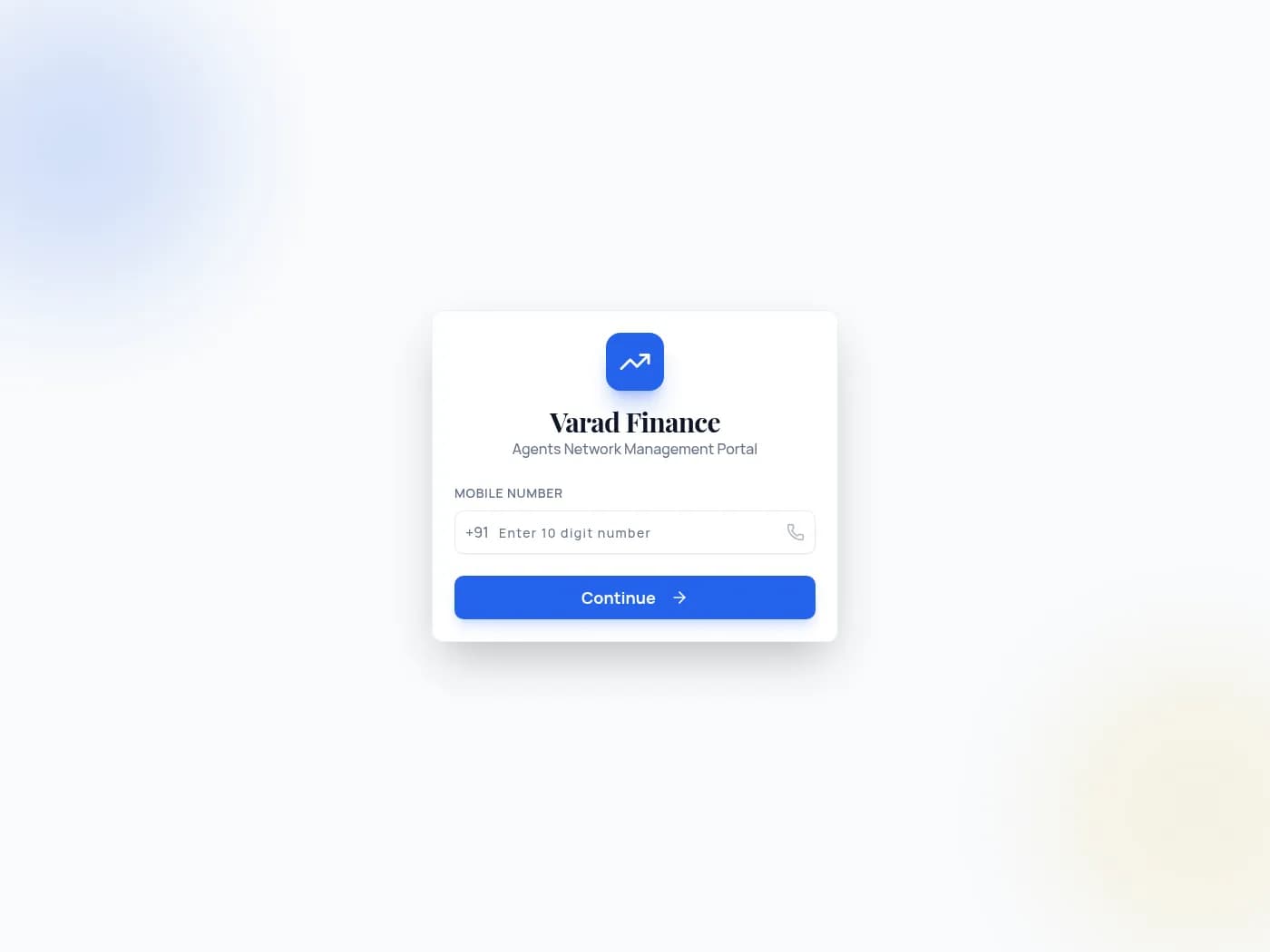 Varad Finance Admin Panel