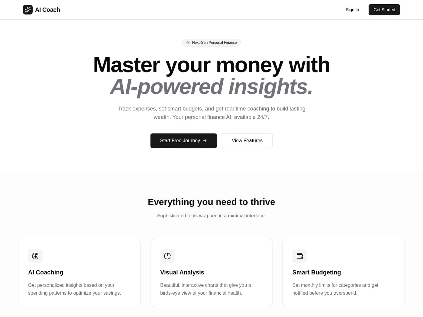 Finance AI Coach