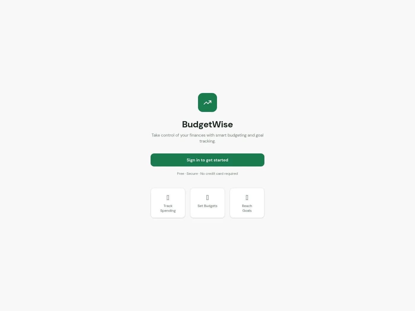 BudgetWise Finance App