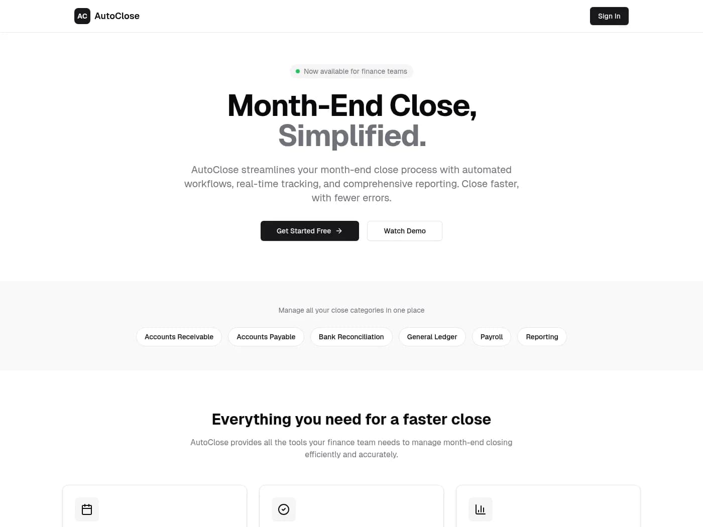 AutoClose Finance App