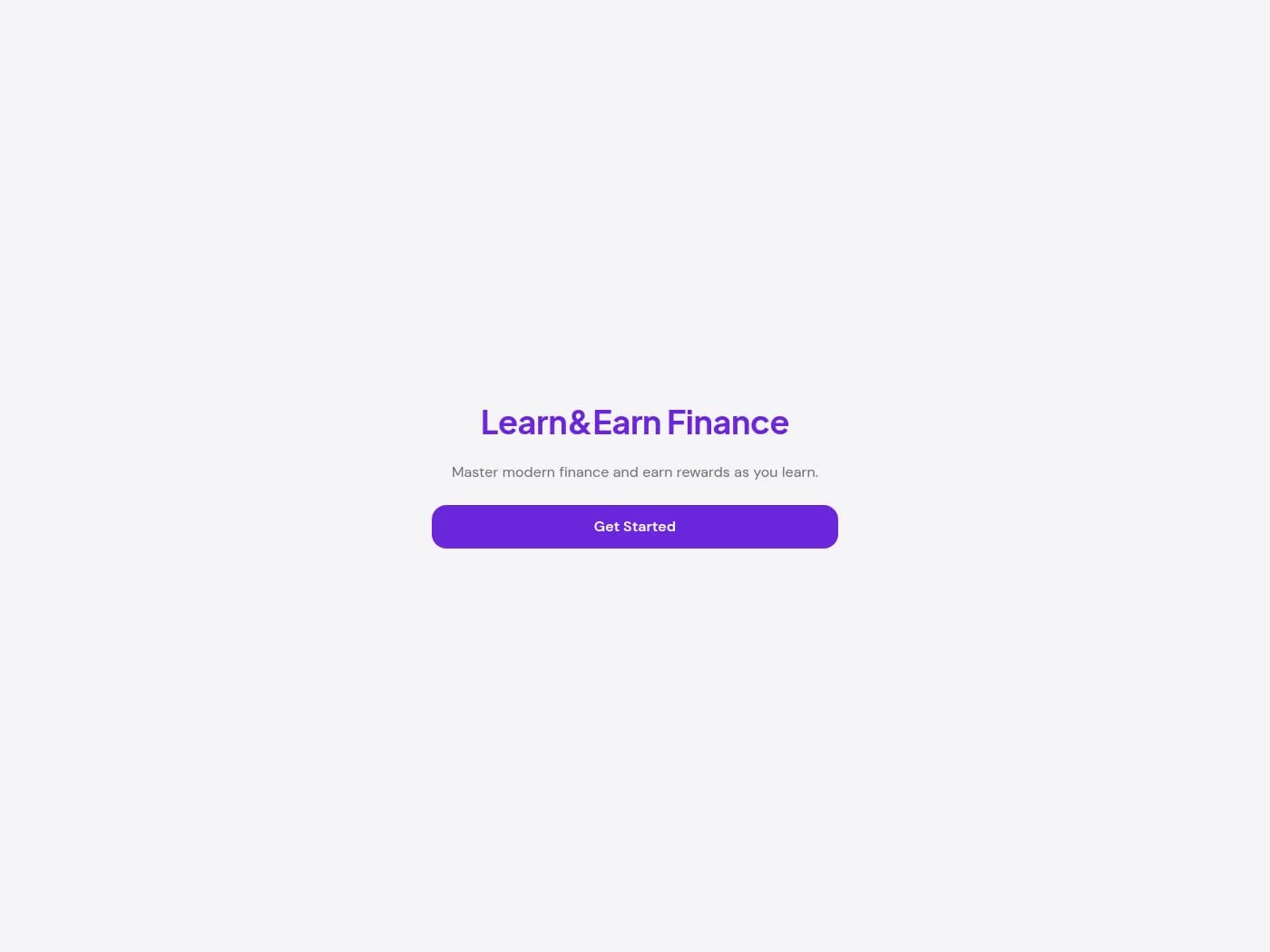 Learn&Earn Finance