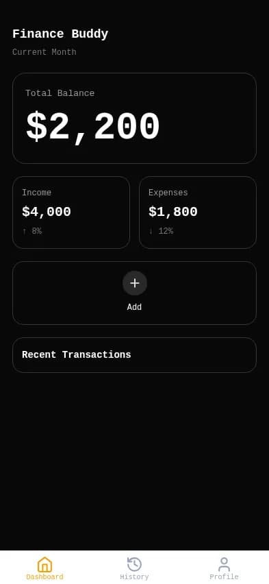 Finance Buddy App