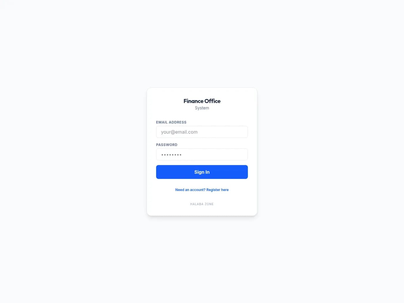 Halaba Finance System