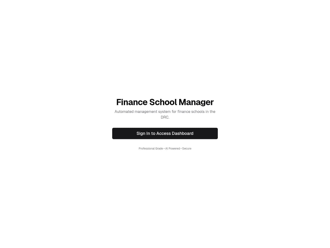 Finance School Manager