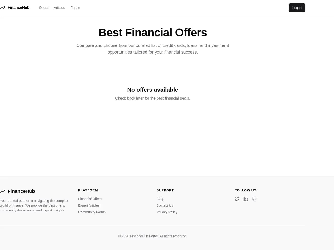 Finance Hub Portal