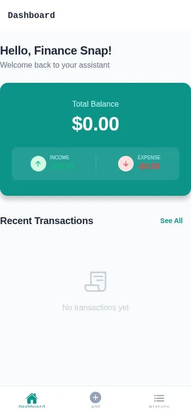Finance Snap Assistant
