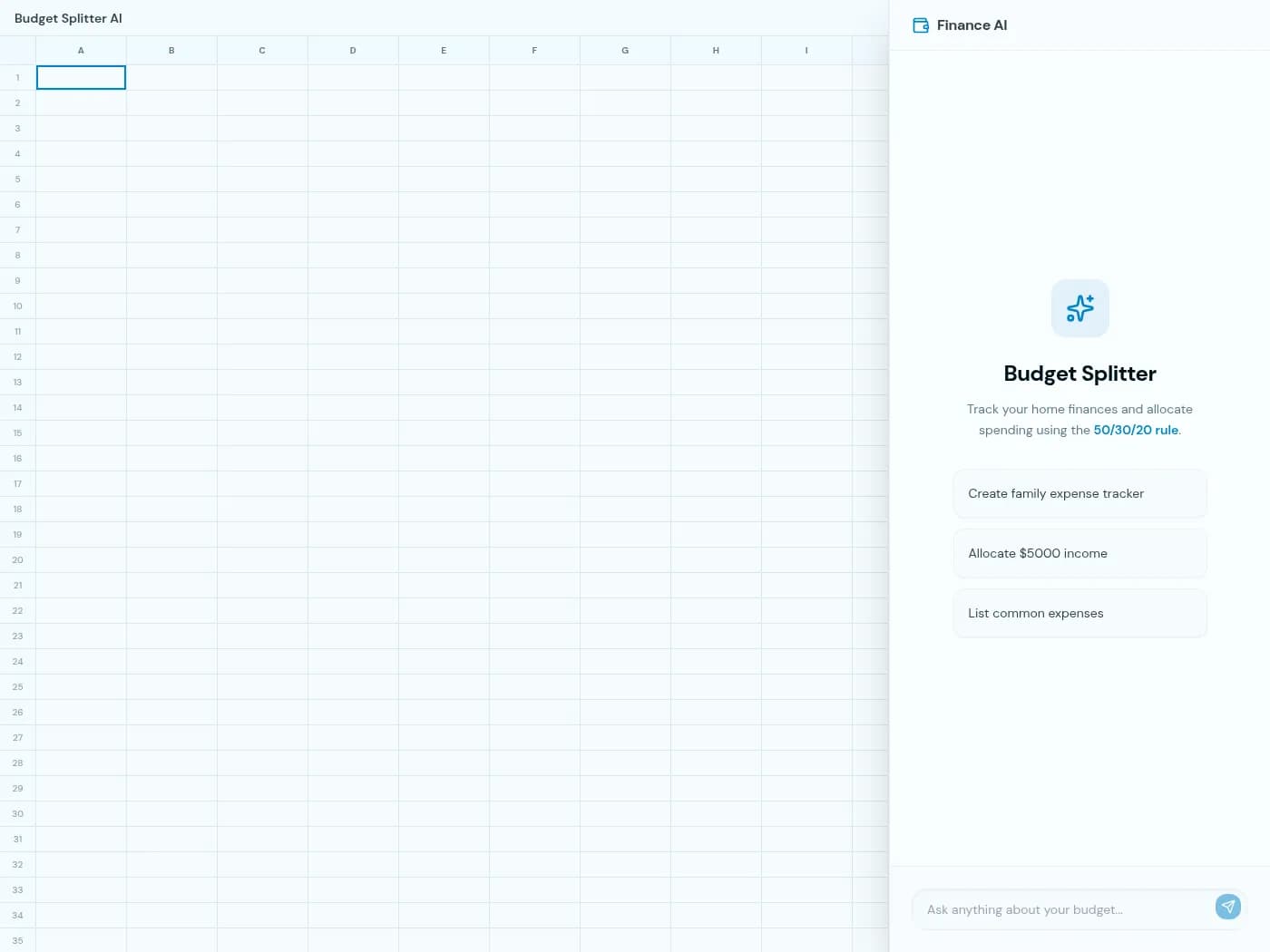 Budget Splitter App