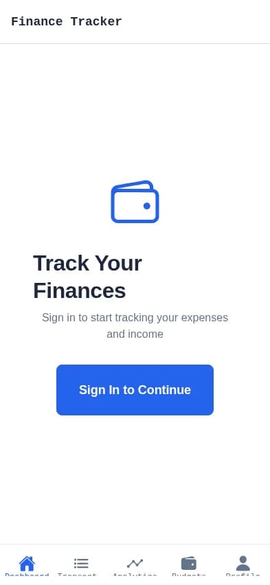 Daily Finance Tracker