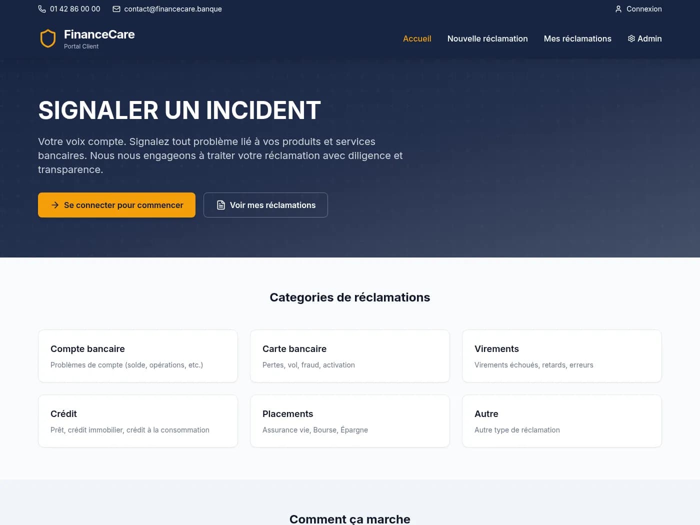 FinanceCare Portal