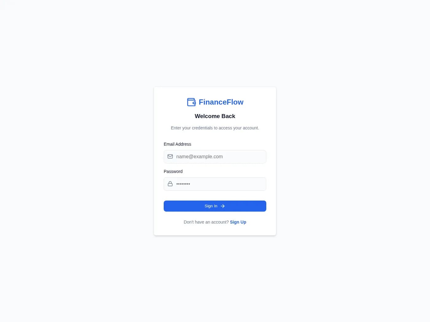 FinanceFlow Tracker
