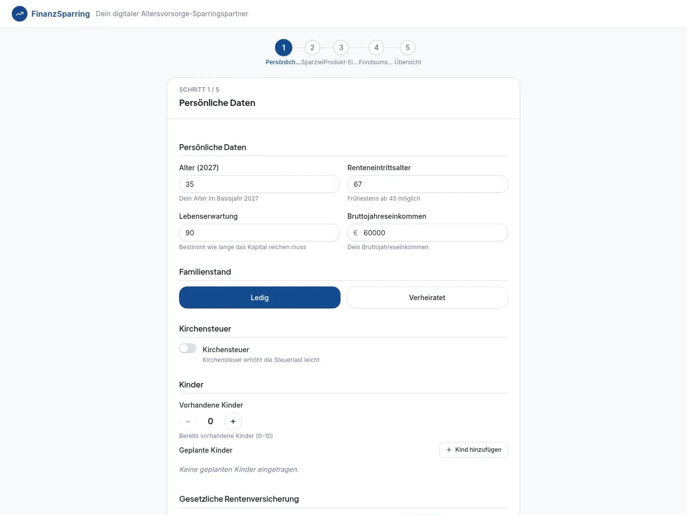 FinanzSparring Web App